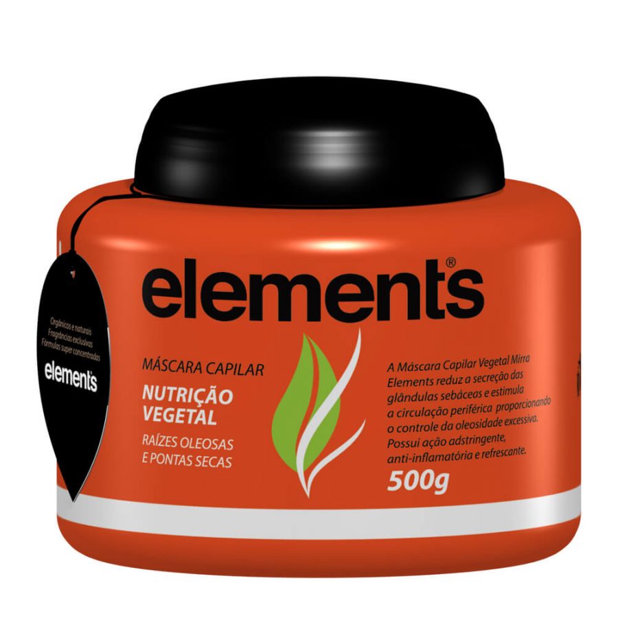 MÁSCARA VEGETAL 500G - ELEMENTS - Dave Distribuidora